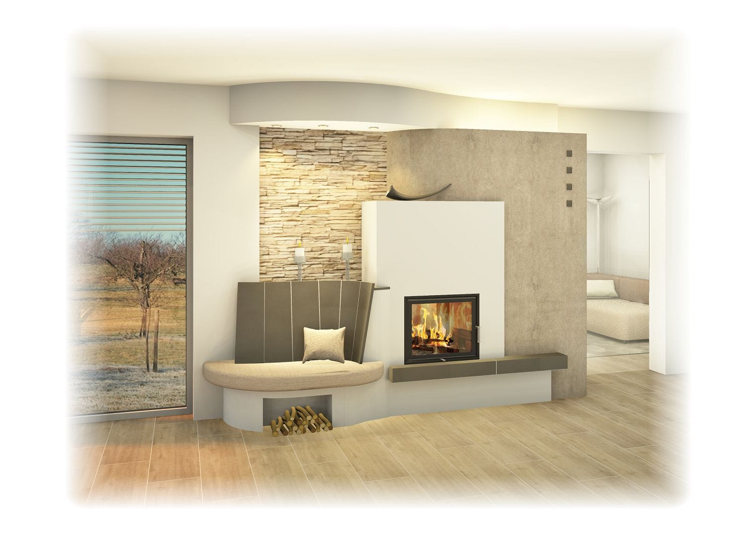 Kachelofen modern und traditionell vom Hafnermeister - Sigmund